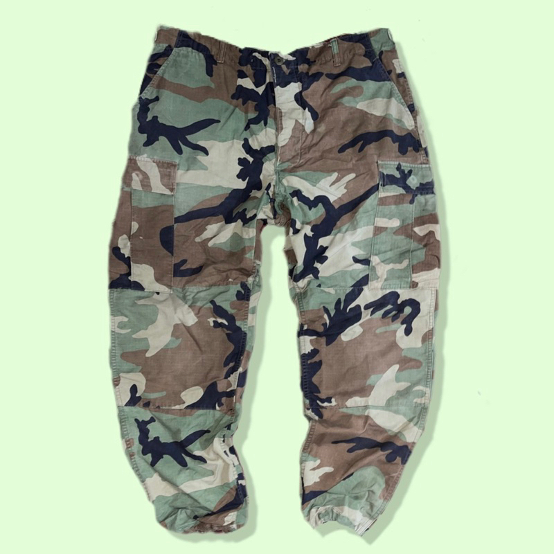 Jual Vintage BDU Woodland Style US Army Military Property Utility ...