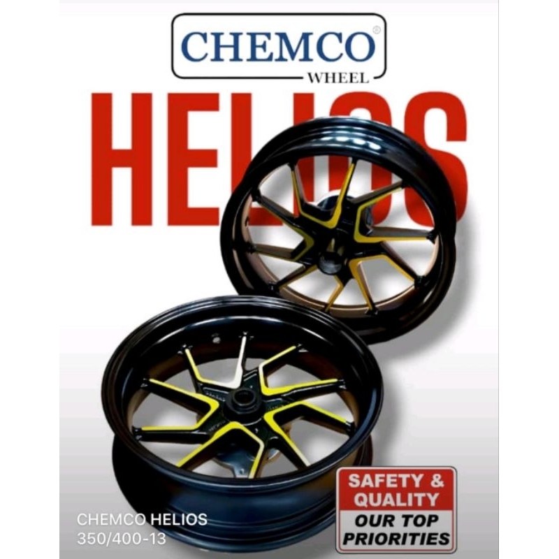 Jual velg racing chemco 350/400× 13 yamaha Nmax old,Nmax new 2020 ...