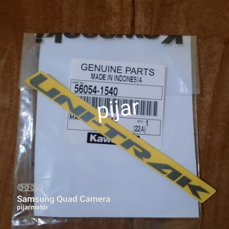 Jual Stiker Label Mark Arm Unitrack Kawasaki KLX Dtracker 150 | Shopee ...