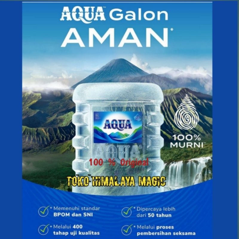 Jual AQUA galon + isi air 19 Liter | Shopee Indonesia