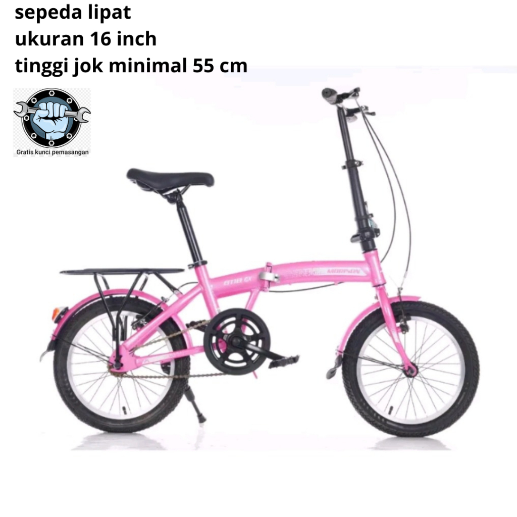 Jual Sepeda lipat anak ukuran 16 inch 1 speed | Shopee Indonesia
