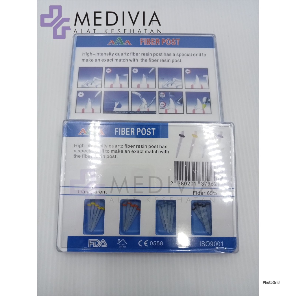 Jual DENTAL FIBER POST PASAK GIGI PLUS DRILL PASAK FIBERPOST CORE 4 ...