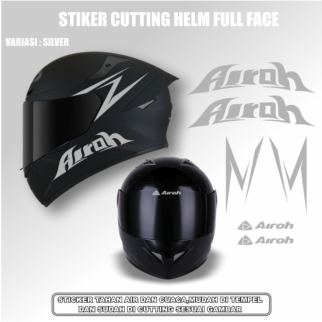 Jual Cutting Stiker Helm Full Face Variasi Airoh JP05 | Shopee Indonesia