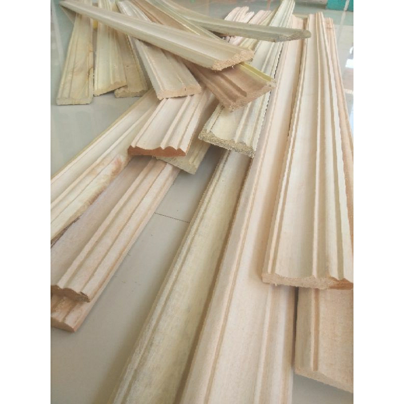 Jual wallmoulding kayu /palang hiasan molding/lis plapon | Shopee Indonesia
