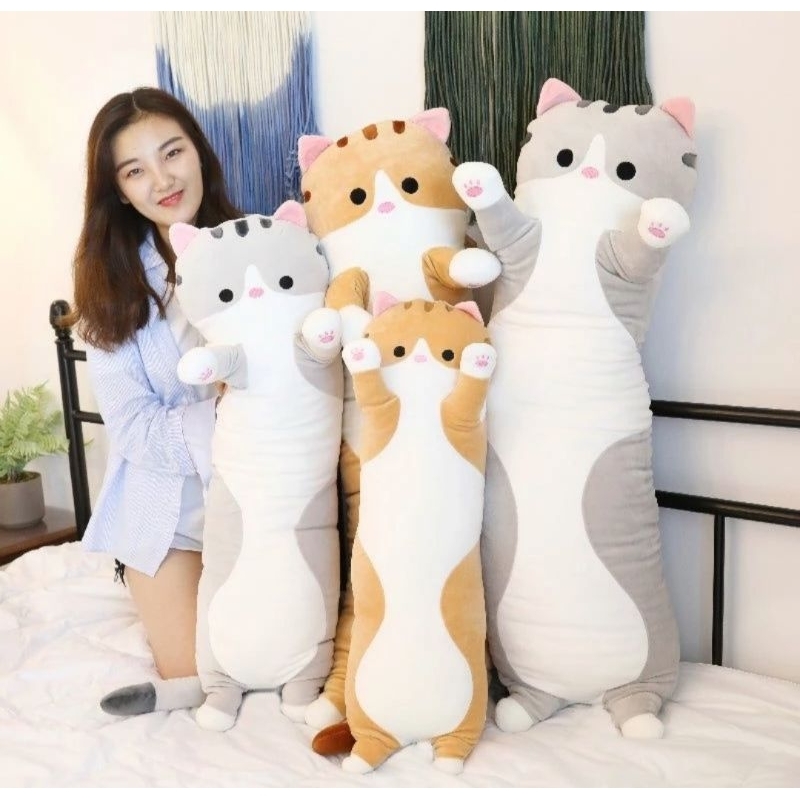 Jual Guling Kucing 80Cm Boneka Guling Kucing Bahan Plush Yelvo | Shopee ...