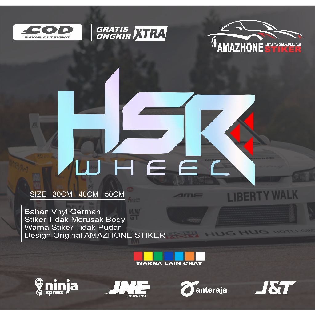 Jual Stiker hologram hsr stiker body mobil stiker cutting variasi kaca ...