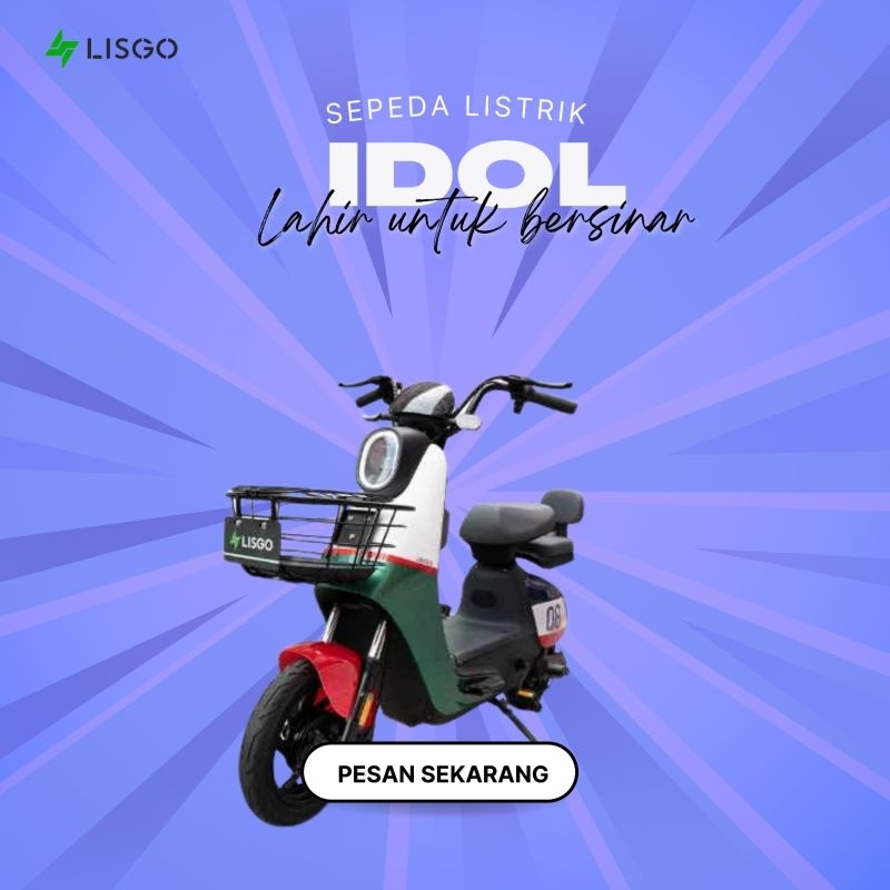 Jual Sepeda Listrik Lisgo Idol Waterproof | Shopee Indonesia