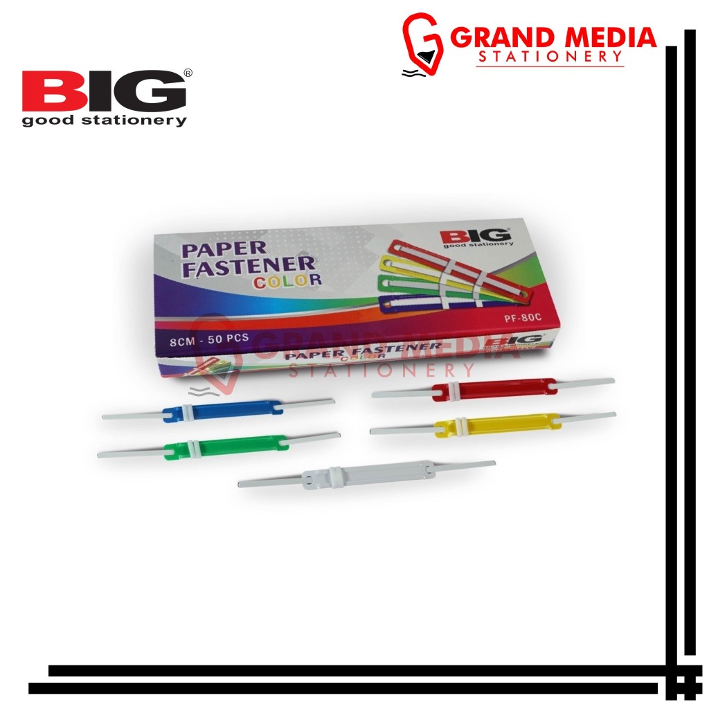Jual [GRAND MEDIA] ACCO PLASTIK / PAPER FASTENER BIG WARNA PF-80C ISI ...