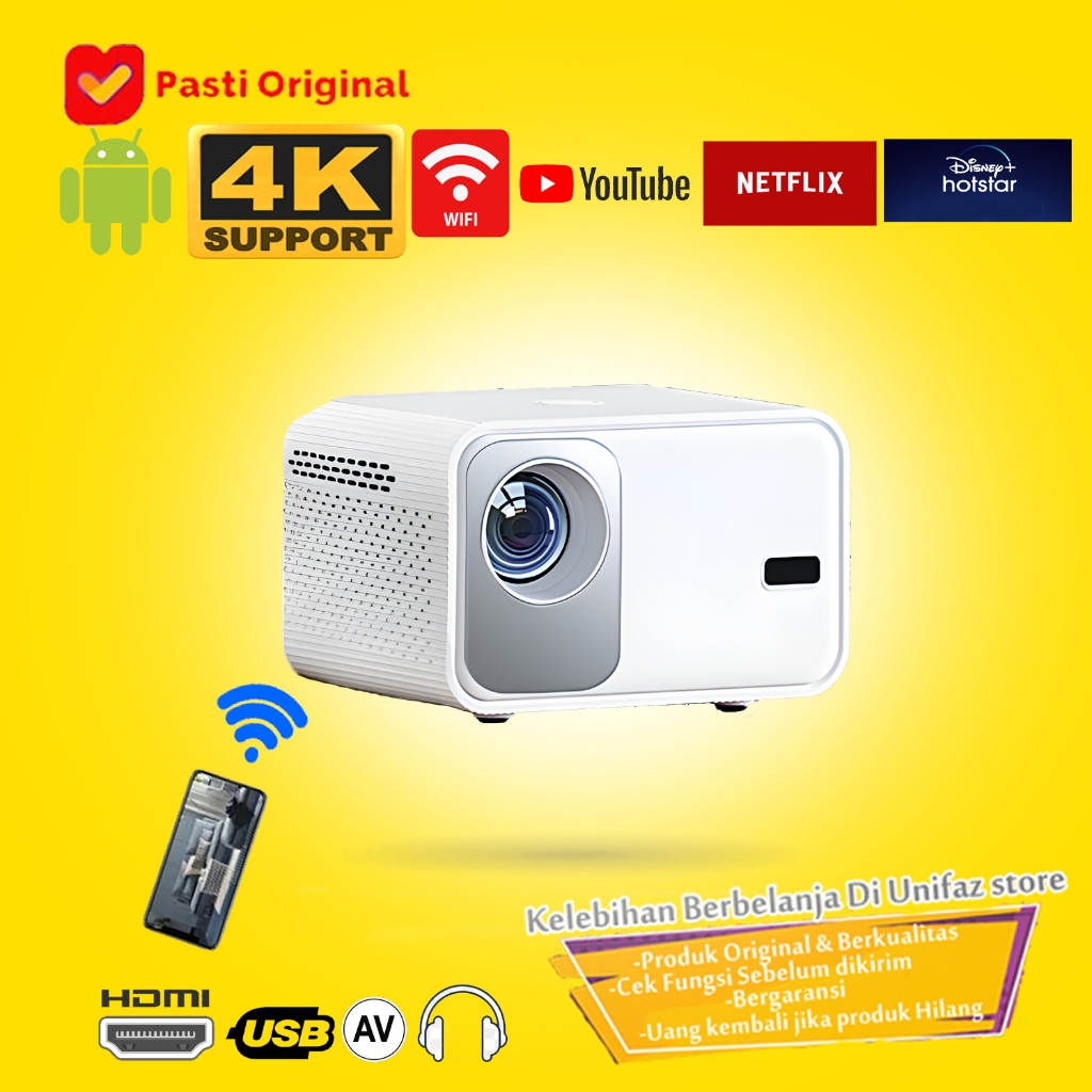Jual Proyektor Android / Proyektor Mini wifi / Smart projector / Projector Original / Projector ...