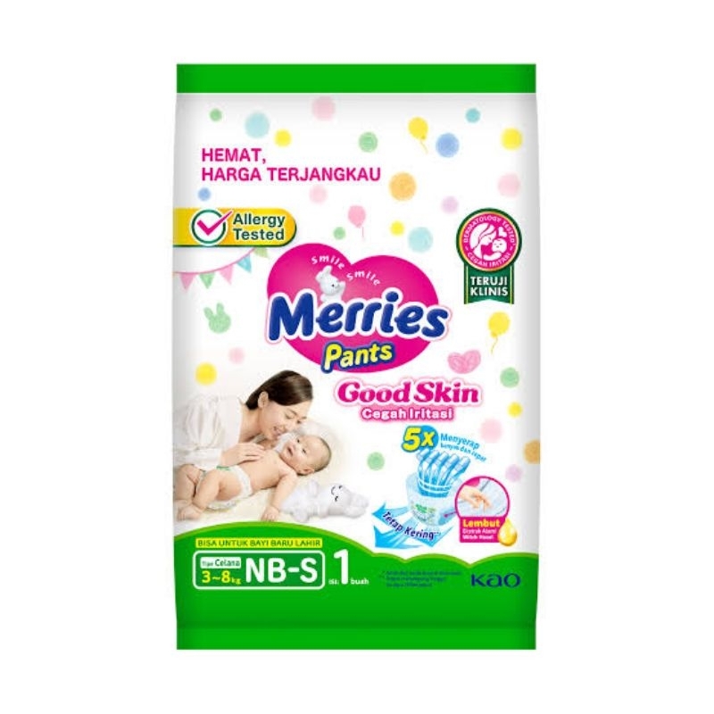 Jual Merries Size NB-S Sachet Satuan Renceng Renteng | Shopee Indonesia