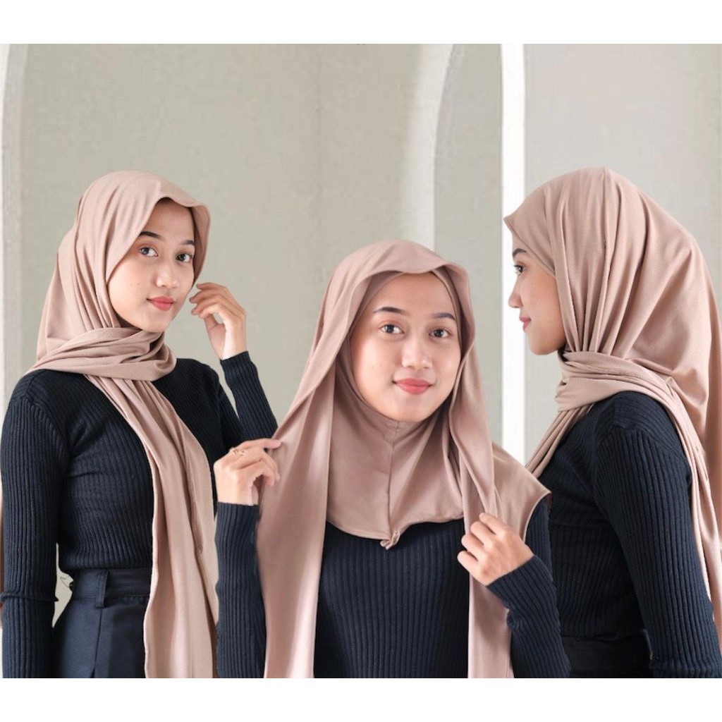 Jual PASHMINA INNER TUTUP LEHER JERSEY PREMIUM/ JILAB PASHMINA OVAL ...