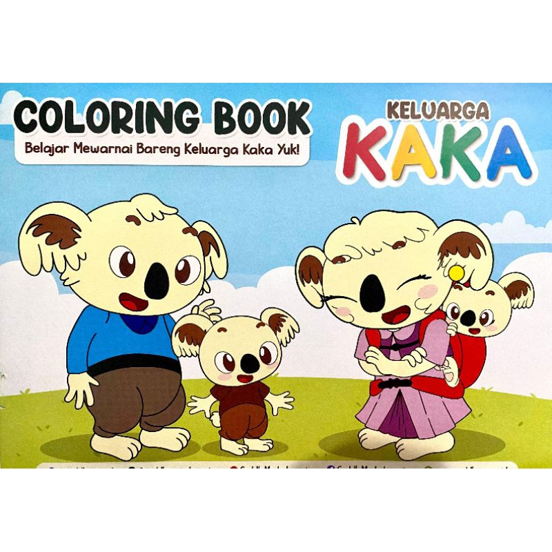 Jual Buku Mewarnai Keluarga Kaka Coloring Book CuddleMe | Shopee Indonesia