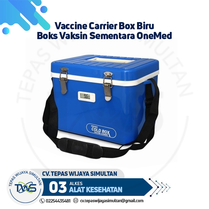 Jual Vaccine Carrier Box Biru Boks Vaksin Sementara OneMed | Shopee ...