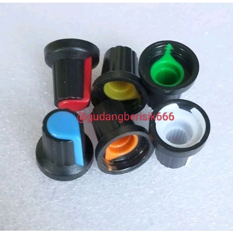 Jual Knob Potensio Plastik Warna Tutup Potensiometer Putar Kenob Volume ...