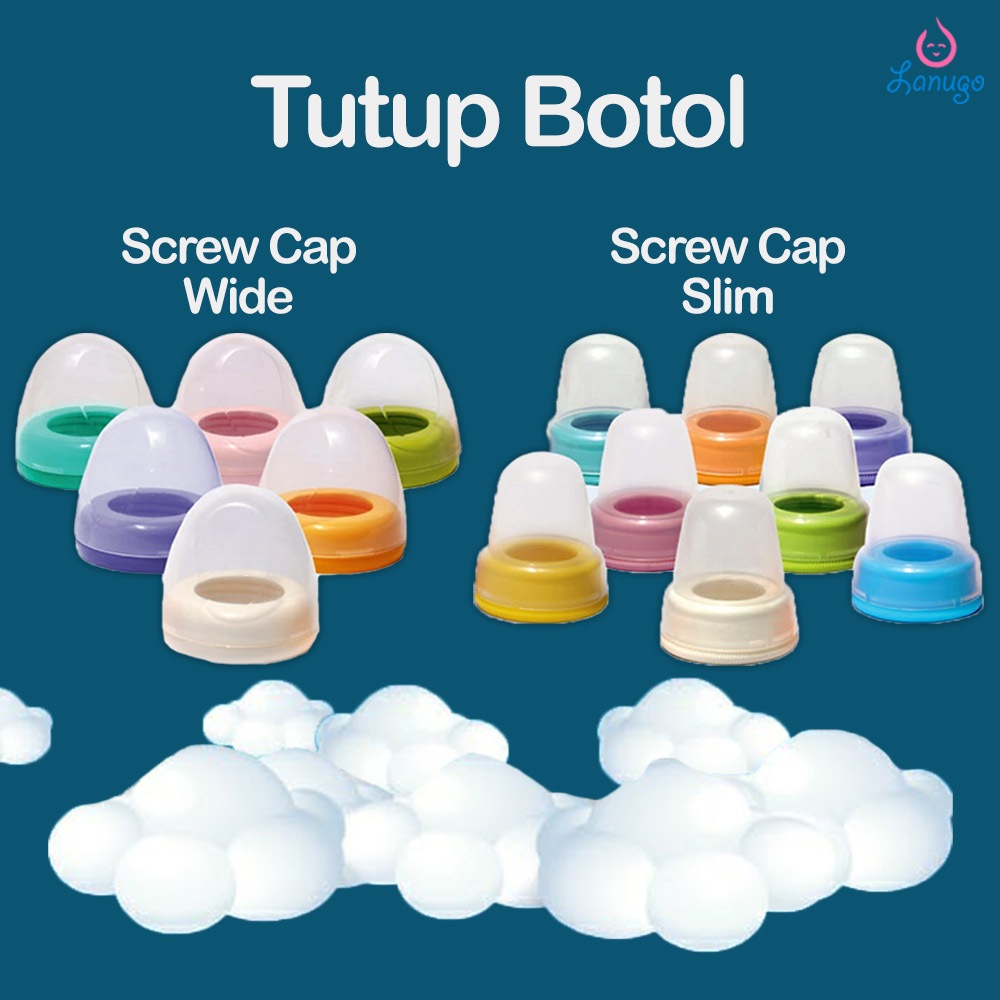 Jual Pigeon screw cap nipple cover wide neck | TUTUP BOTOL SUSU ...