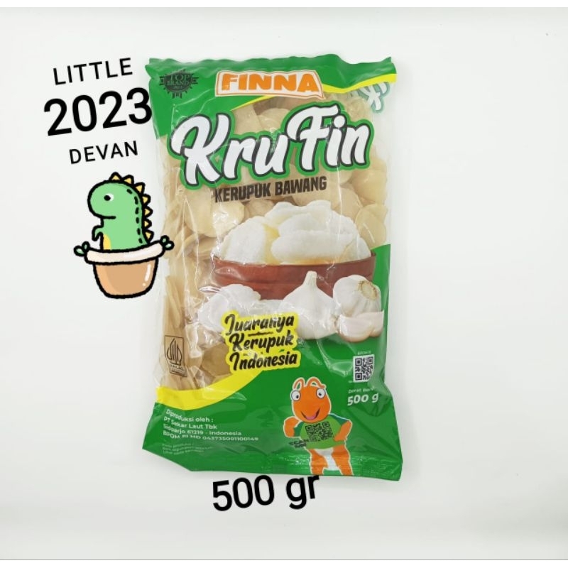 Jual Kerupuk Finna Krufin 500 gr kerupuk udang kerupuk bawang | Shopee ...