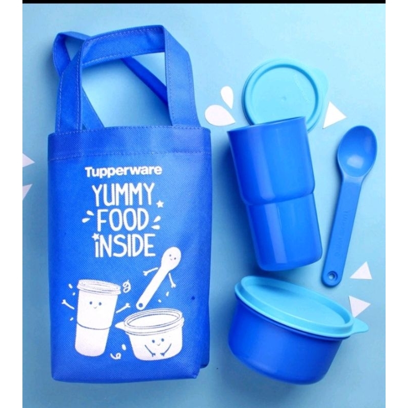 Jual Paket bekal biru Tupperware | Shopee Indonesia