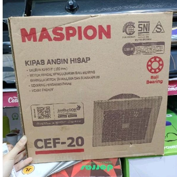 Jual MASPION CEILING EXHAUST FAN CEF 20 - VENTILASI PLAFON MASPION 8 ...