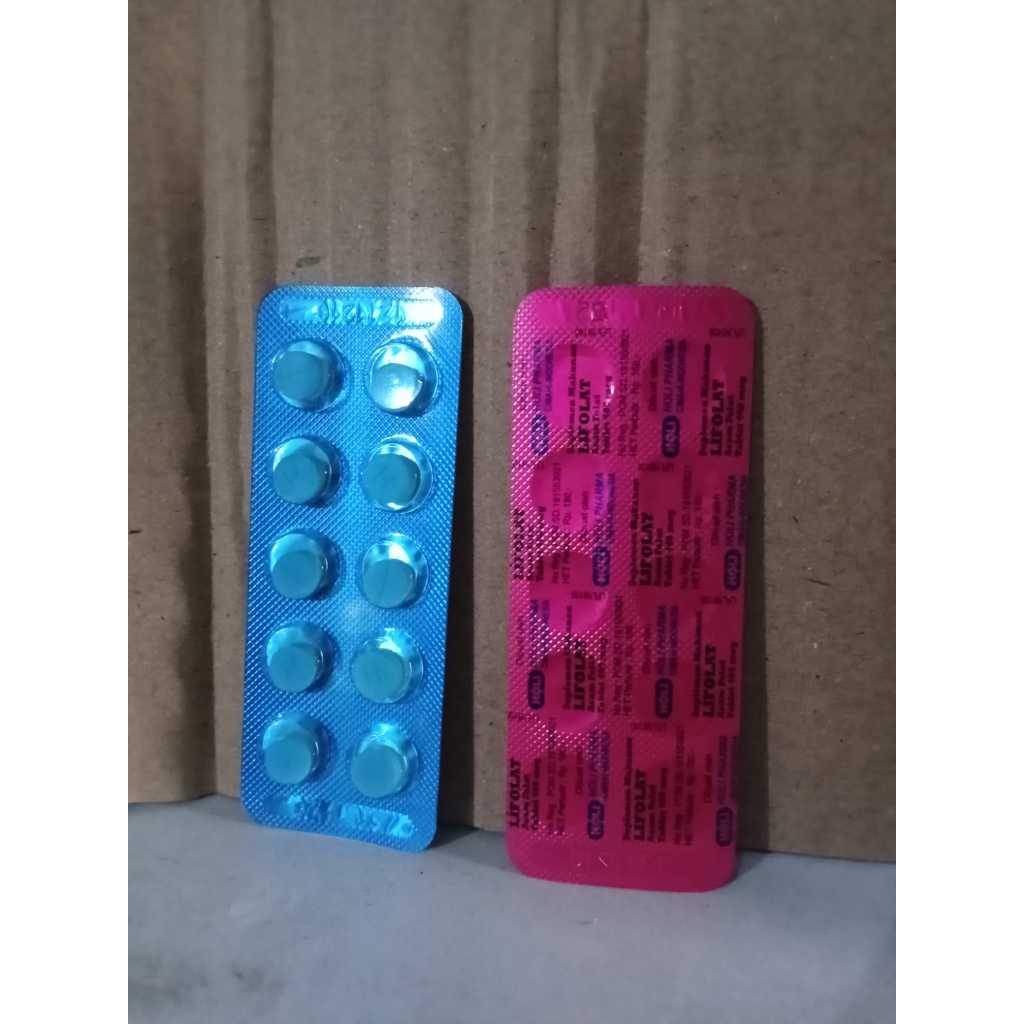 Jual Lifolat asam folat 400 mcg / suplemen ibu hamil / holi asam folat ...