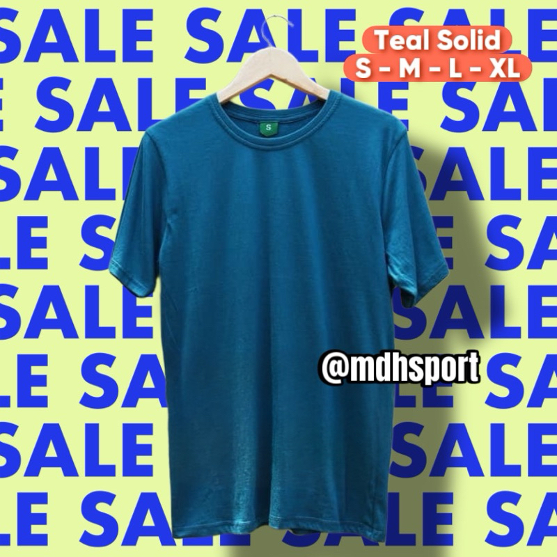 Jual KAOS POLOS COTTON COMBED 30s WARNA TEAL SOLID/BIRU ITB | Shopee ...