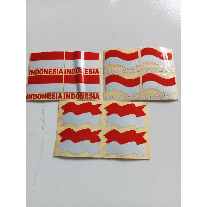 Jual stiker bendera Indonesia stiker cutting bendera | Shopee Indonesia