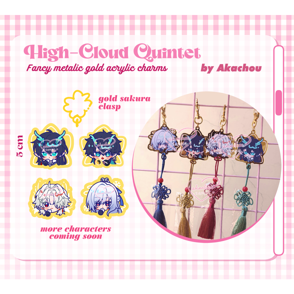 Jual HSR/ Honkai Star Rail ~ High Cloud Quintet~ Fancy Metalic Gold ...