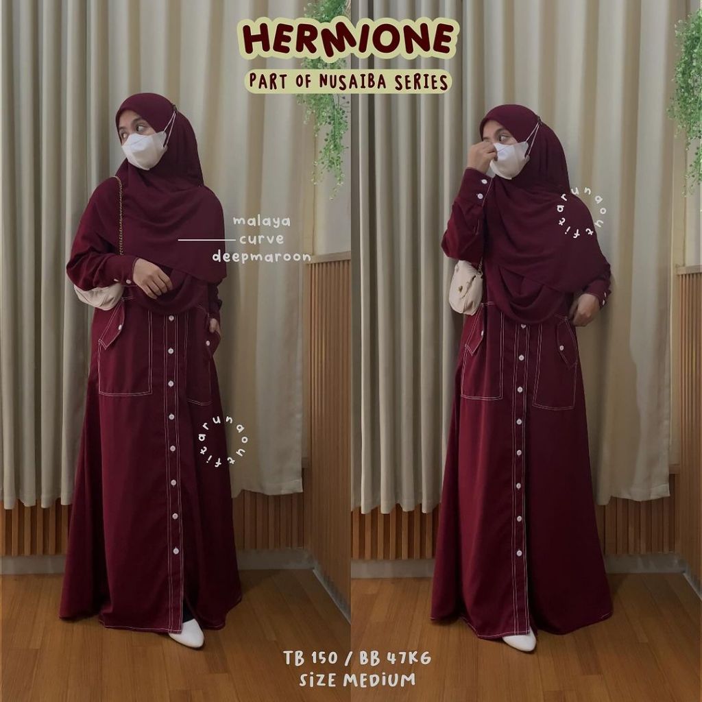 Jual NUSAIBA ABAYA BY ARUNAOUTFIT | Shopee Indonesia