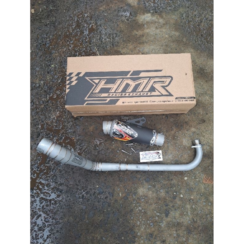 Jual knalpot supra125 logo terbaru type kolong ex tengah sanblas ...