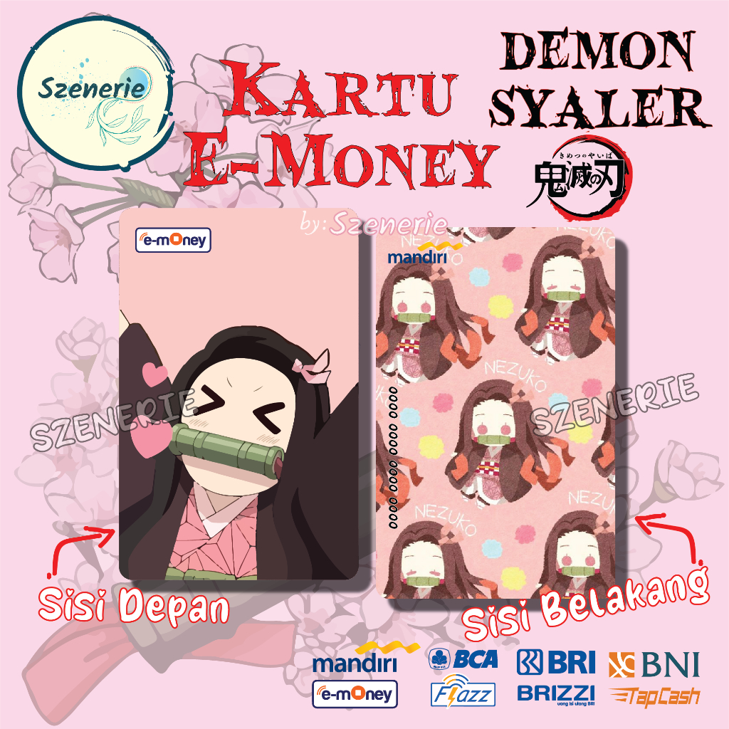 Jual Emoney Nezuko Kamado Demon Slayer Flazz gen 2 Kartu E-money ...