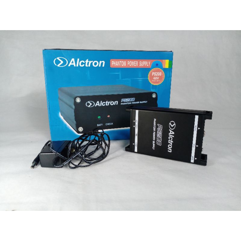 Jual ALCTRON PS200 PHANTOM POWER POWER SUPPLY PREAMP 48V PORTABLE ...