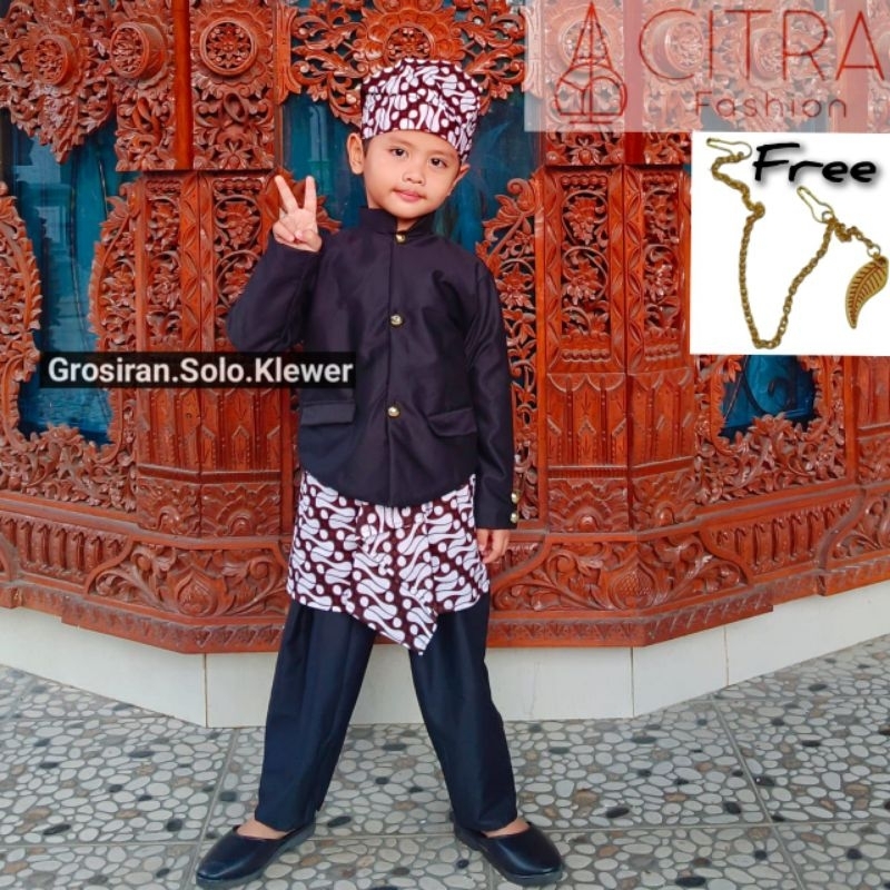 Jual DI JAMIN REALPICT/ BAJU BASOFI PREMIUM ADAT JAWA TOPI PAKE IKET ...