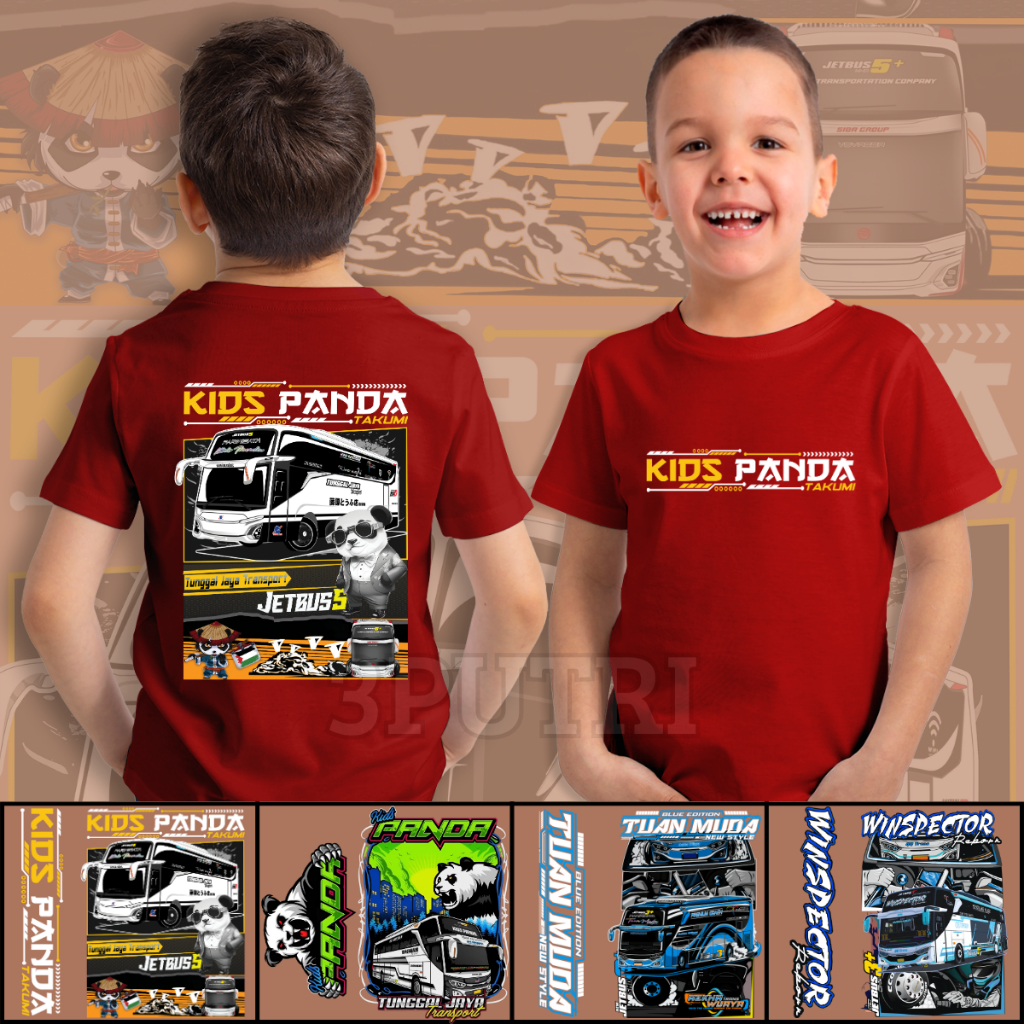 Jual BAJU KAOS DISTO ANAK LAKI LAKI GAMBAR BUS KIDS PANDA JETBUS5 TUAN MUDA WINSPECTOR ANDROMEDA ...
