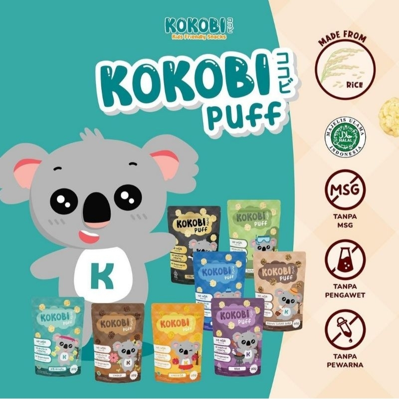 Jual Abe Food Kokobi Puff Baked Rice Puff Snack 80gr Puff Kokobi Puff ...