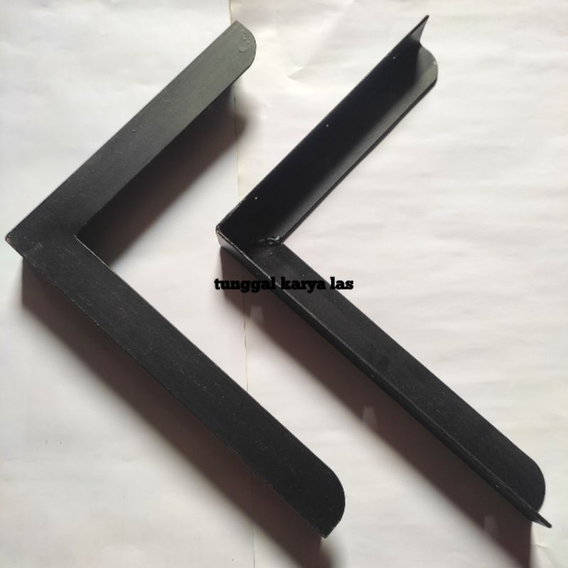 Jual siku rak ambalan besi dinding penyangga rak siku L bracket breket ...