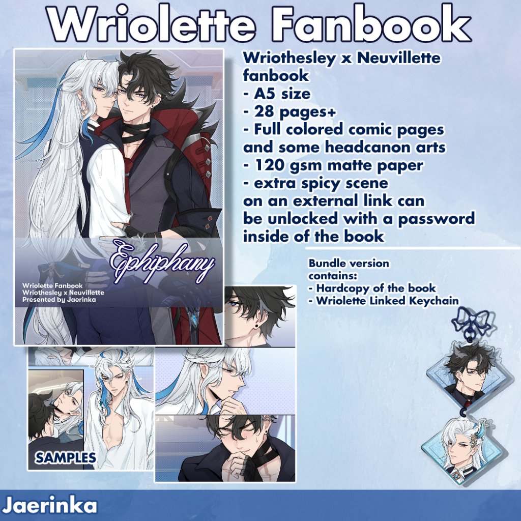 Jual Wriolette fanbook Genshin Impact Wriothesley Neuvillette | Shopee ...