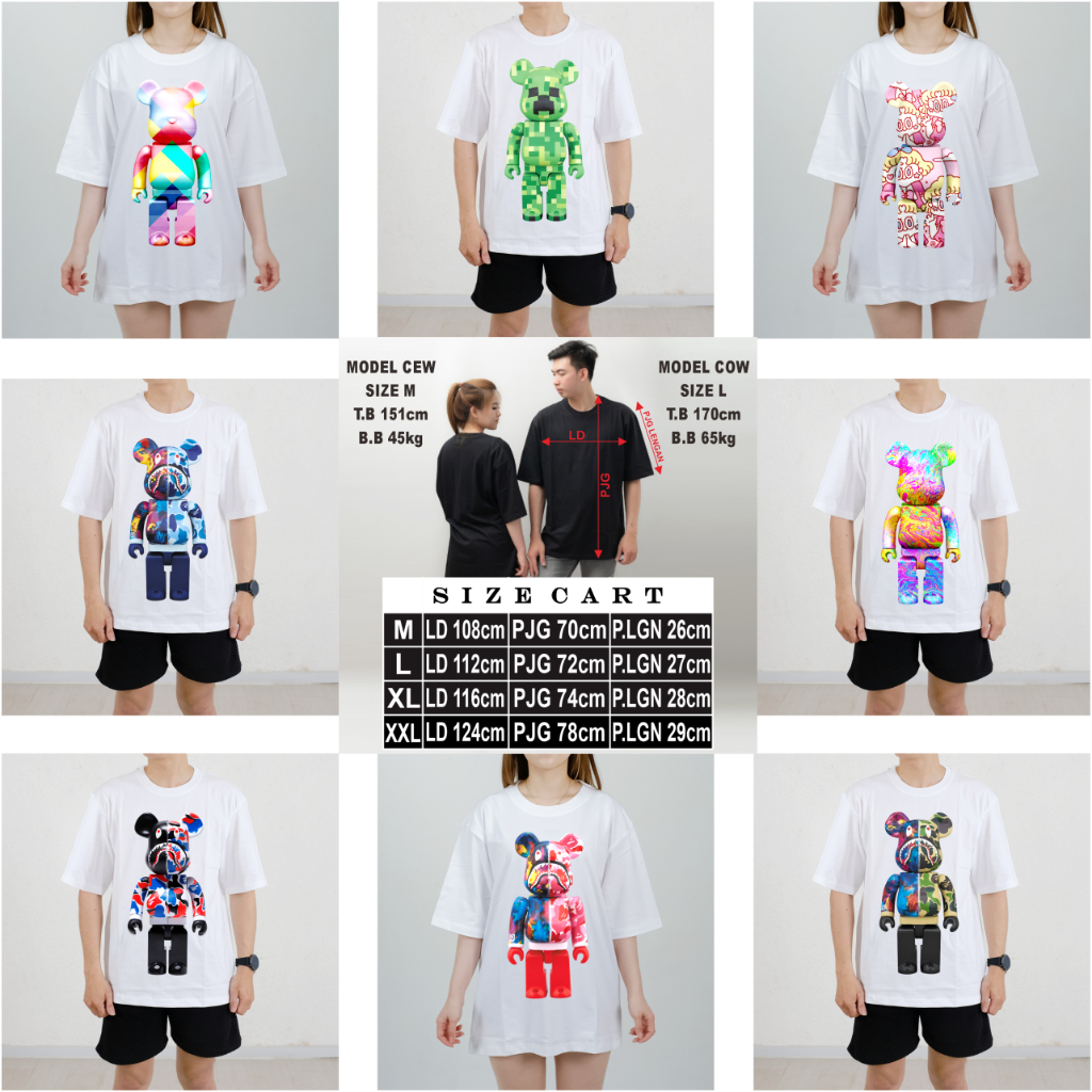 Jual VAHELLO Oversize BAPE COLORS Cotton Combed 20s ( Bahan Premium ...