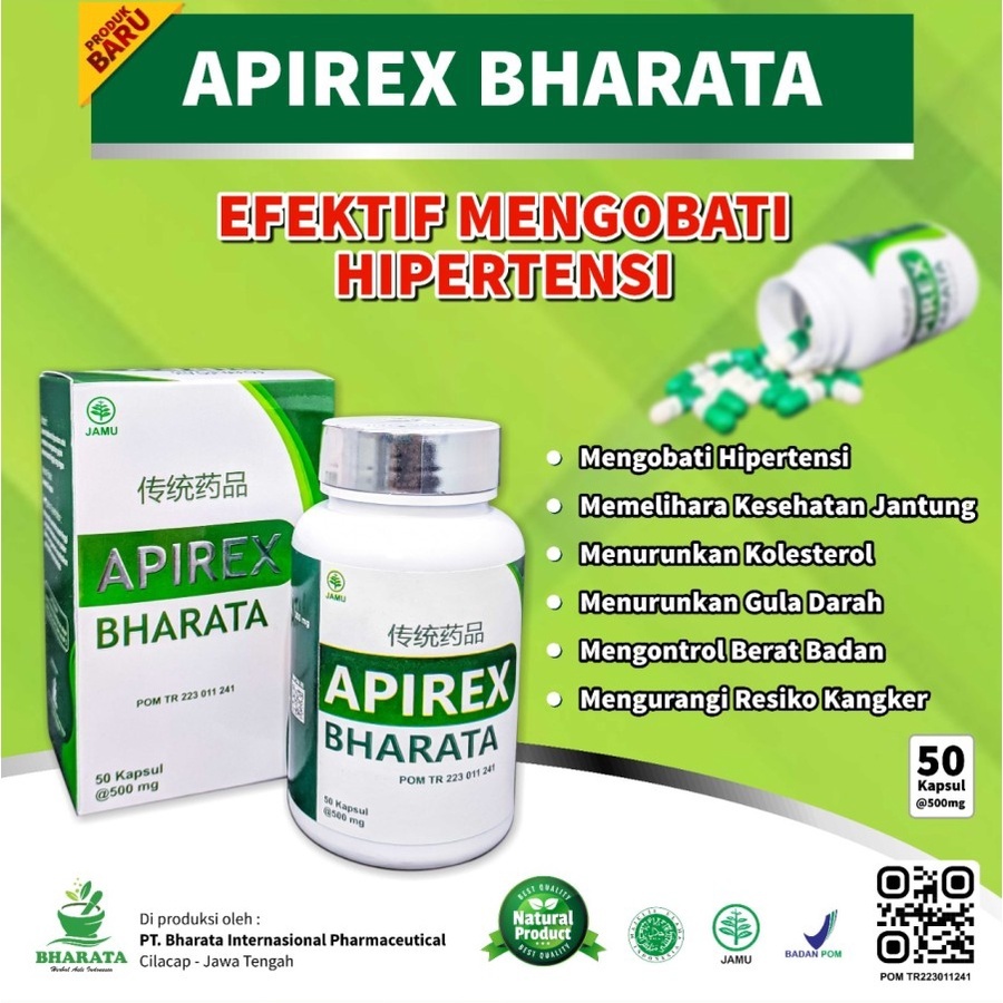 Jual OBAT Vertigo Obat Sakit Kepala Berlebihan Apirex Bharata Original ...