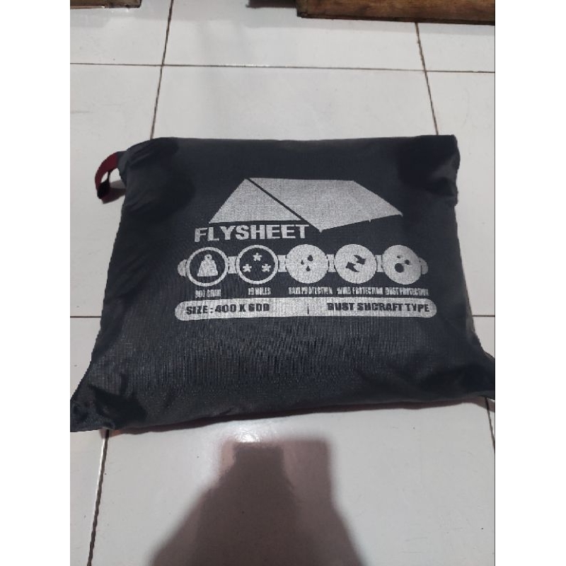 Jual flysheet bushcraft fly sheet 4 x 6 meter 3x4 m bahan wp waterproof ...