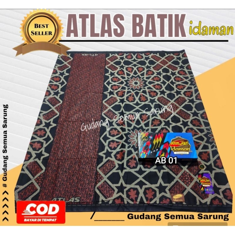 Jual Sarung ATLAS motif BHS Batik Kualitas Gold By Behestext | Shopee ...