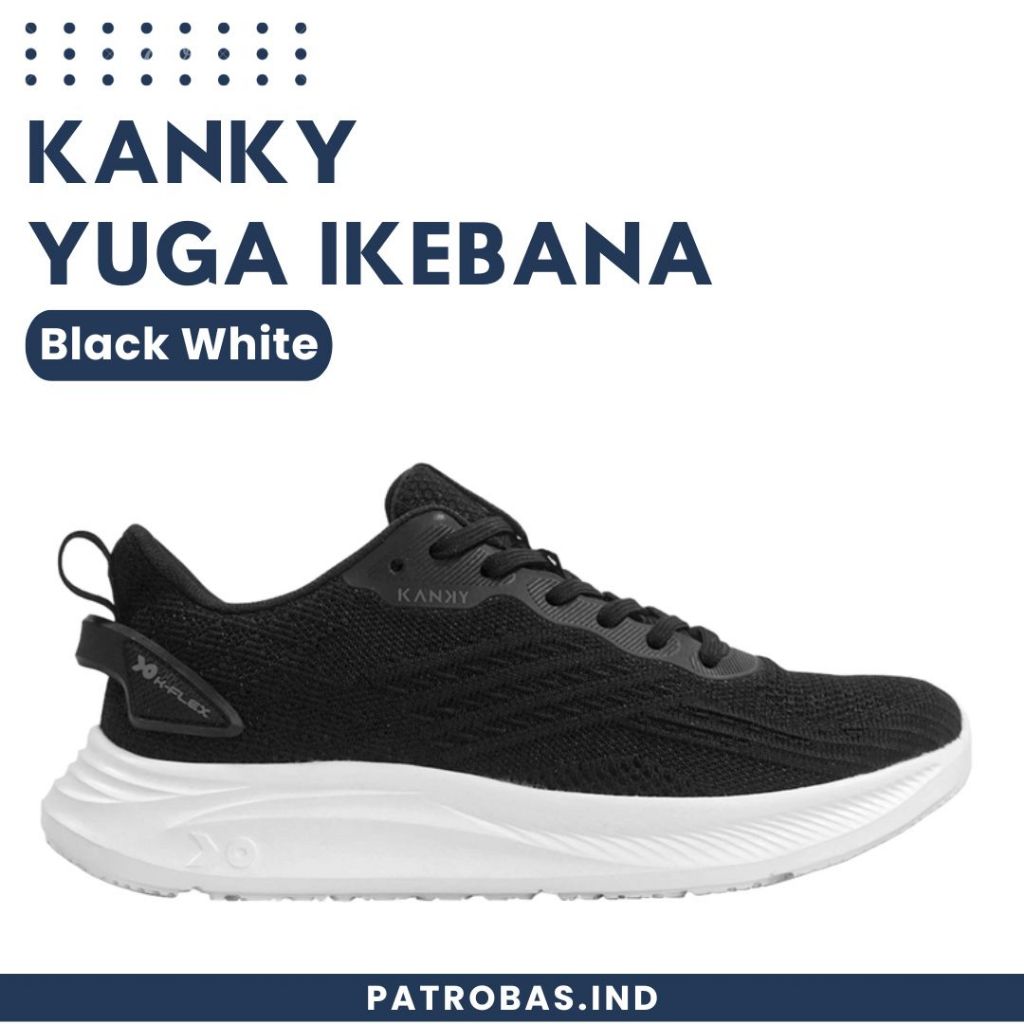 Jual KANKY Yuga Ikebana Black White Original Sepatu Sneakers Casual ...