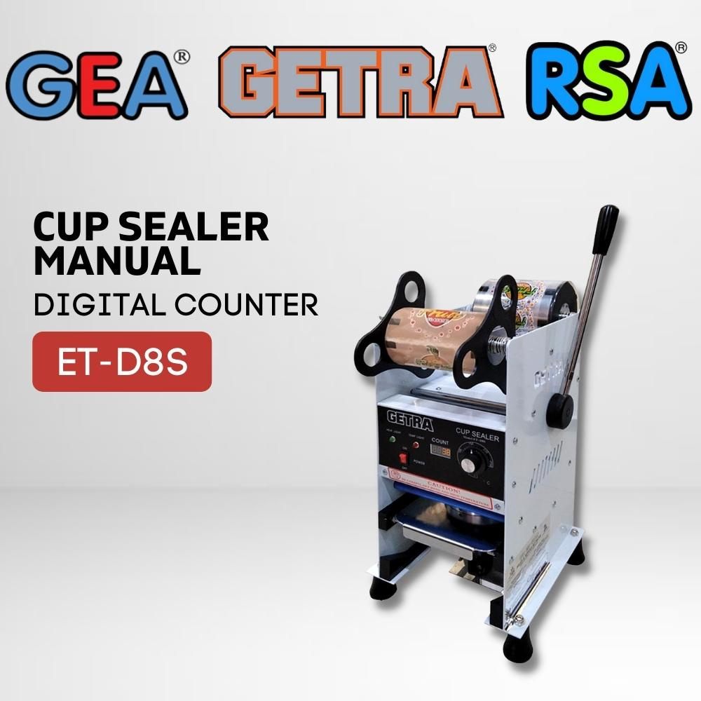 Jual GETRA Manual Cup Sealer Alat Press Gelas Plastik 22 OZ ET-D8 SM ...