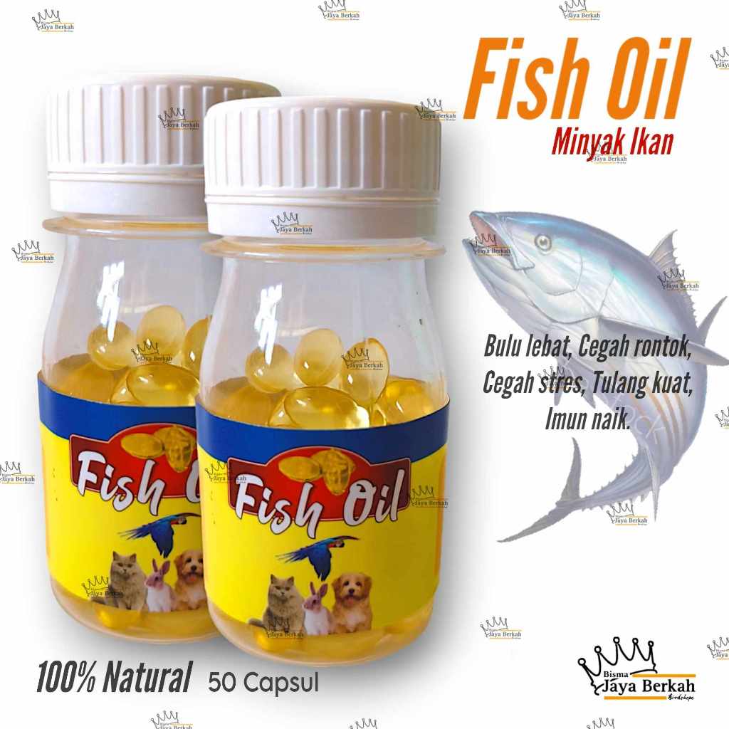Jual MINYAK IKAN Kucing Anjing Vitamin Untuk Bulu Fish Oil Salmon Vit ...