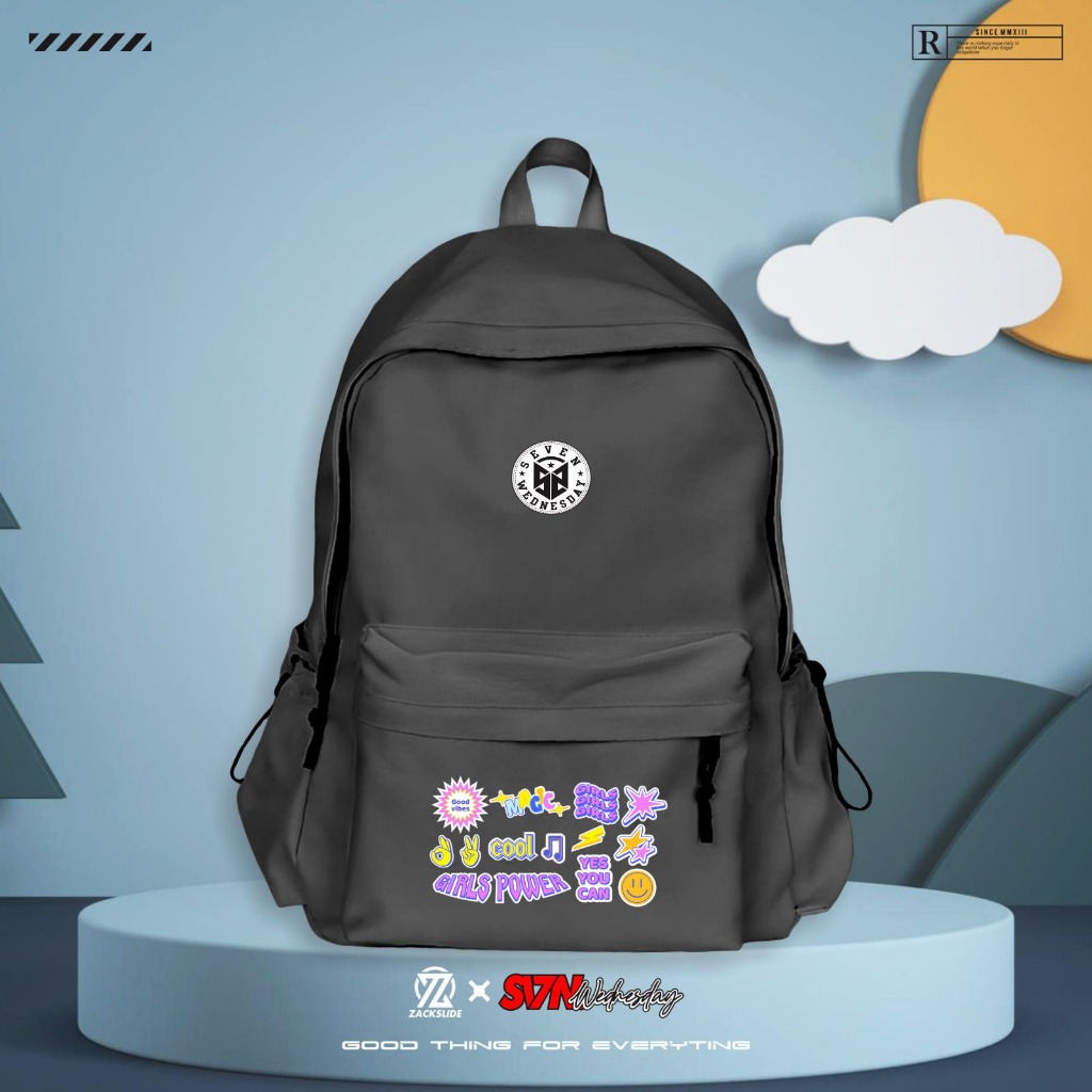 Jual BRZ132 Tas Ransel Bagpack Tas Sekolah Pria Basic Tas Gendong Tas ...
