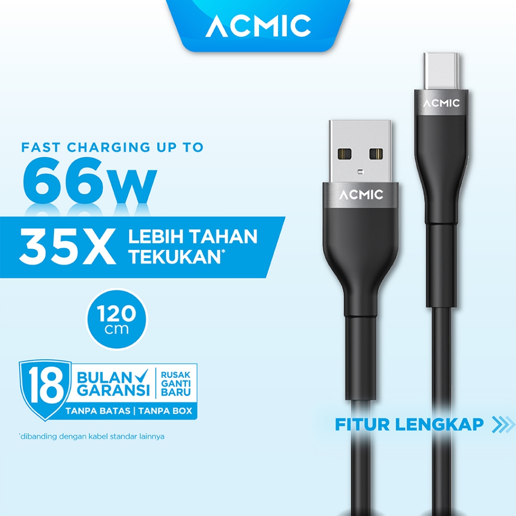 Jual ACMIC UNILINE Apple MFi Cable Original Kabel Data Fast Charging ...
