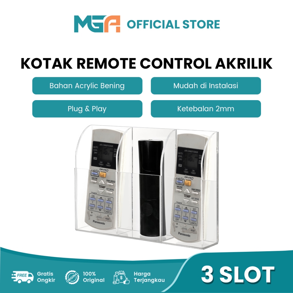 Jual TEMPAT REMOTE AC AKRILIK DINDING / ORGANIZER KOTAK REMOTE TV ...