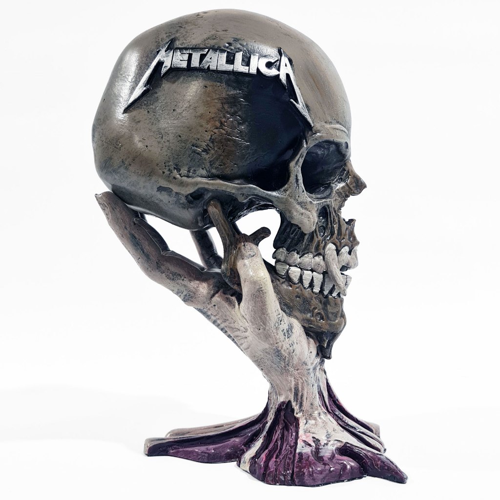Jual Official Metallica Sad But True Skull Sculpture Shopee Indonesia