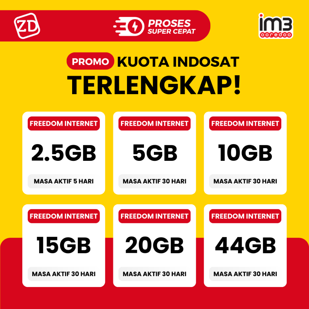 Jual Paket Data Indosat, IM3 Freedom Internet, Freedom U, Freedom Combo ...