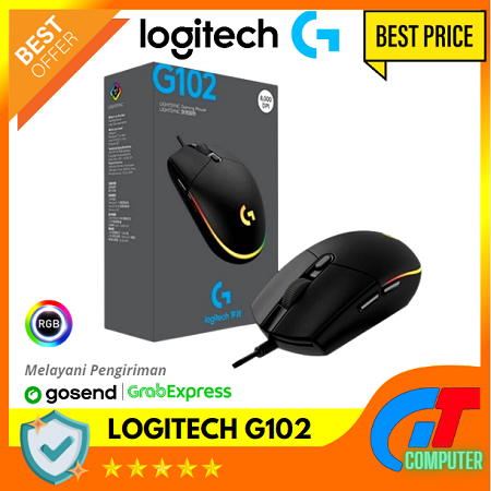 Jual LOGITECH G102 v2 LIGHTSYNC RGB Gaming Mouse - GARANSI RESMI | Shopee Indonesia
