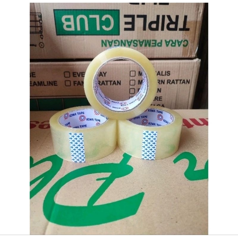 Jual LAKBAN BENING KIWA TAPE 2 INCH 48MM x 90 Yard SLASIBAN BENING ...