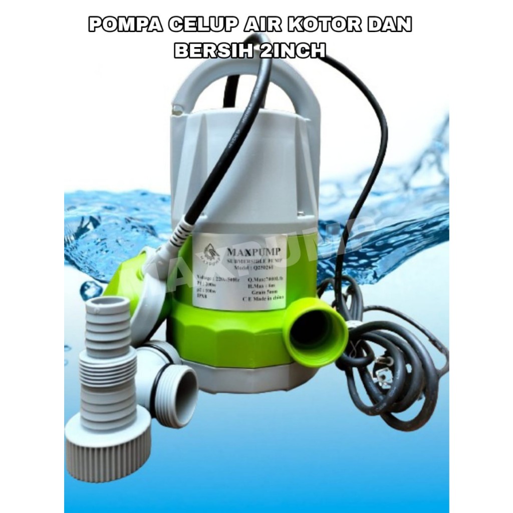 Jual MAXPUMP Q250261 Pompa Celup 2 Inch Submersible Pump untuk Kuras ...